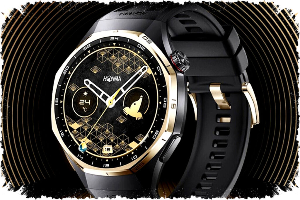 Huawei Watch GT 6 Pro Honma Edition dengan Bezel Titanium Emas dan ...